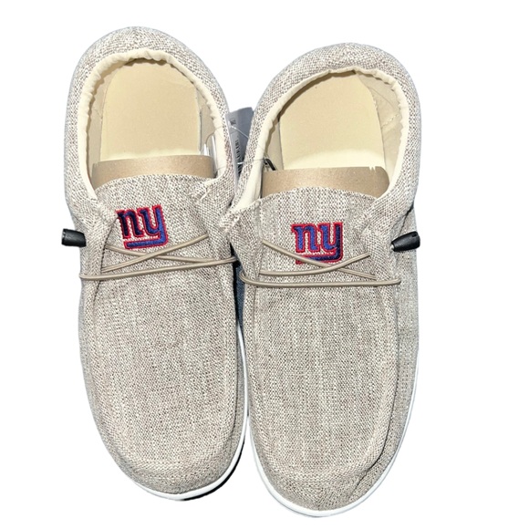 NFL | Shoes | Men Licensed Nfl New York Giants Tan Canvas Lightweight ...